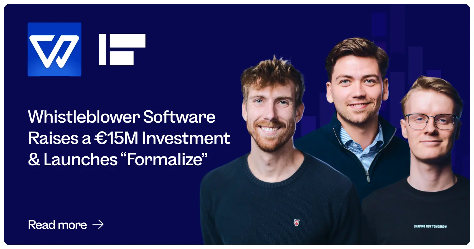 Whistleblower Software lève 15 millions d'euros et lance « Formalize